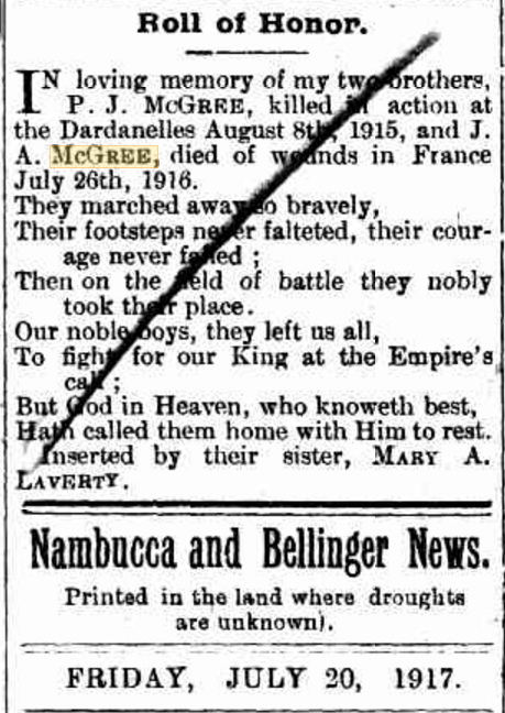 The McGree Brothers of Taylor’s Arm – Stories of Oz